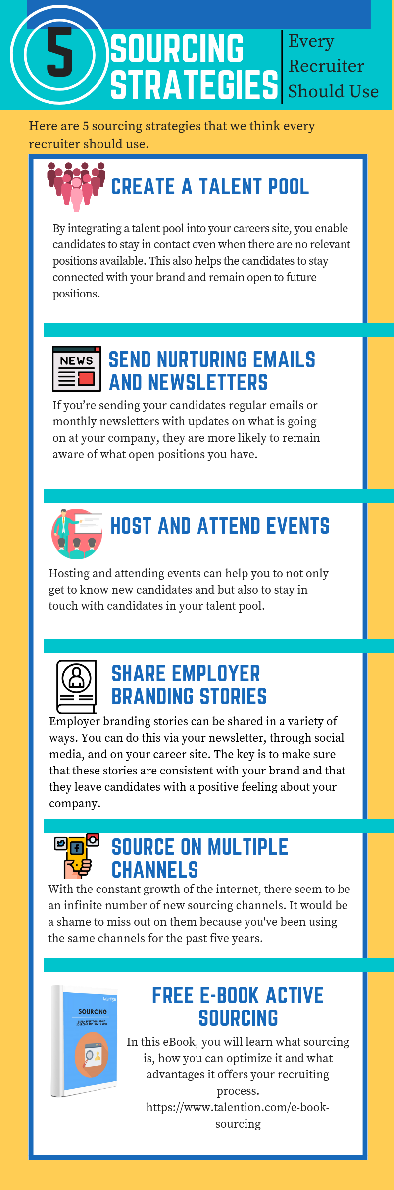 5 Sourcing Strategies Every Recruiter Should Use (Infographic)