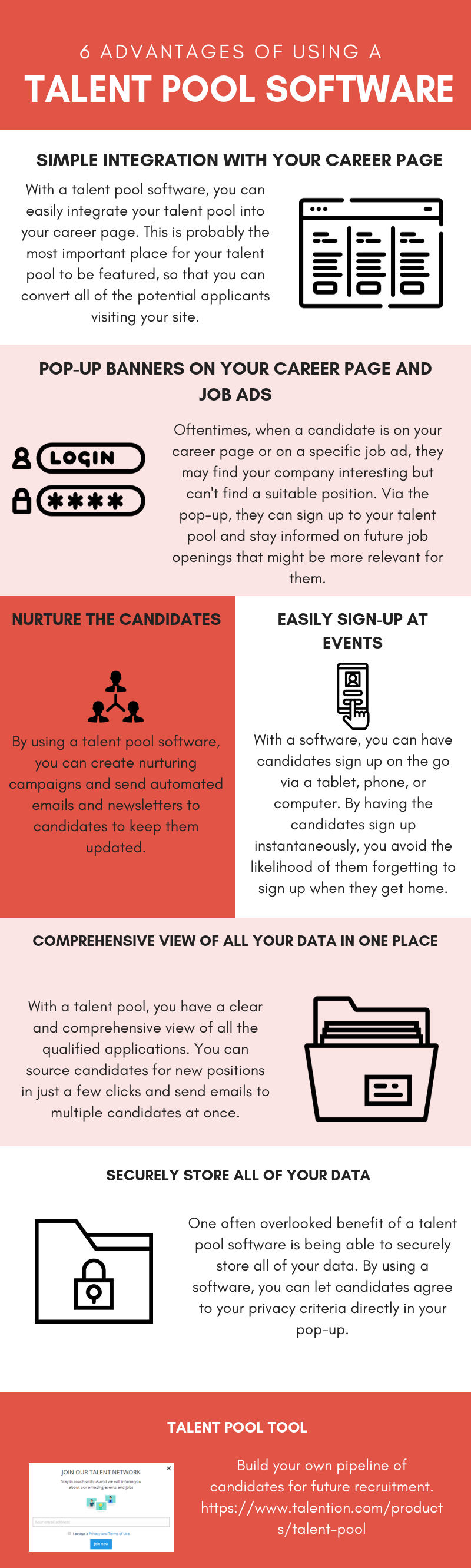 6 Advantages of Using a Talent Pool Software (Infographic)