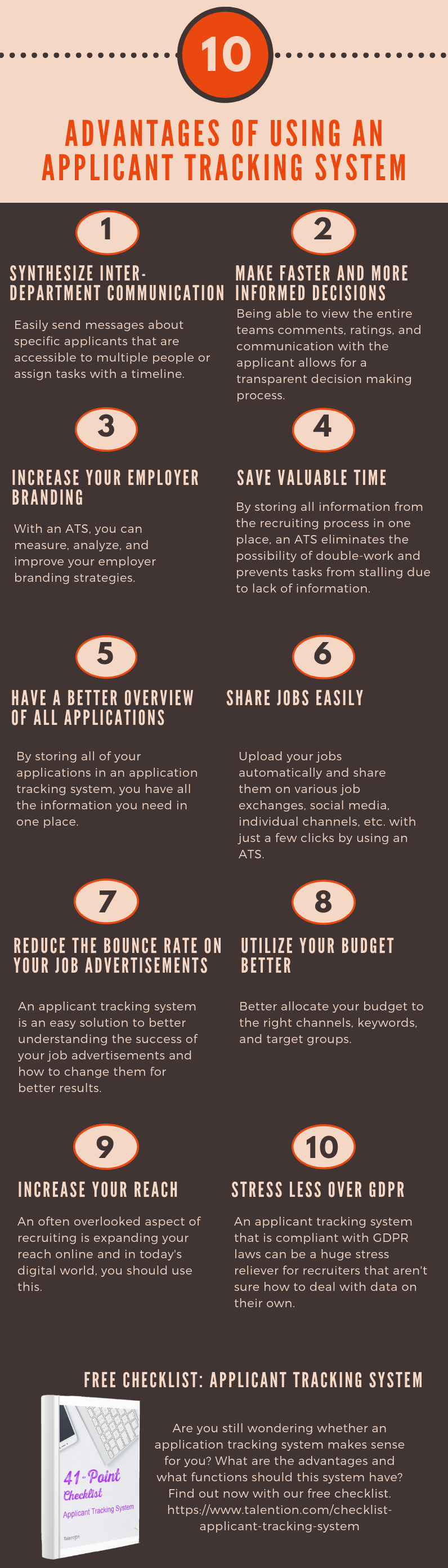 10 Advantages of Using an Applicant Tracking System (Infographic)