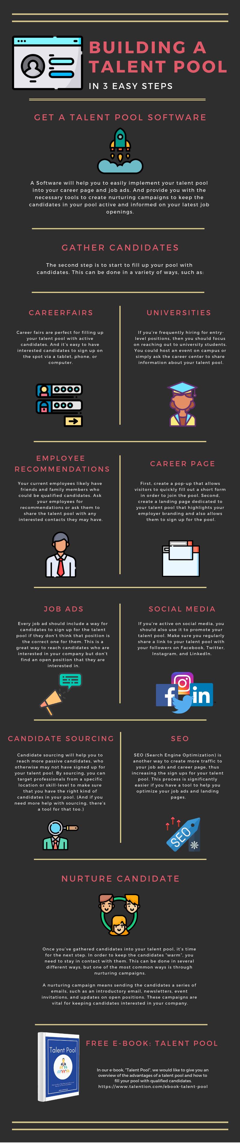 Building a Talent Pool - 3 Easy Steps (Infographic)