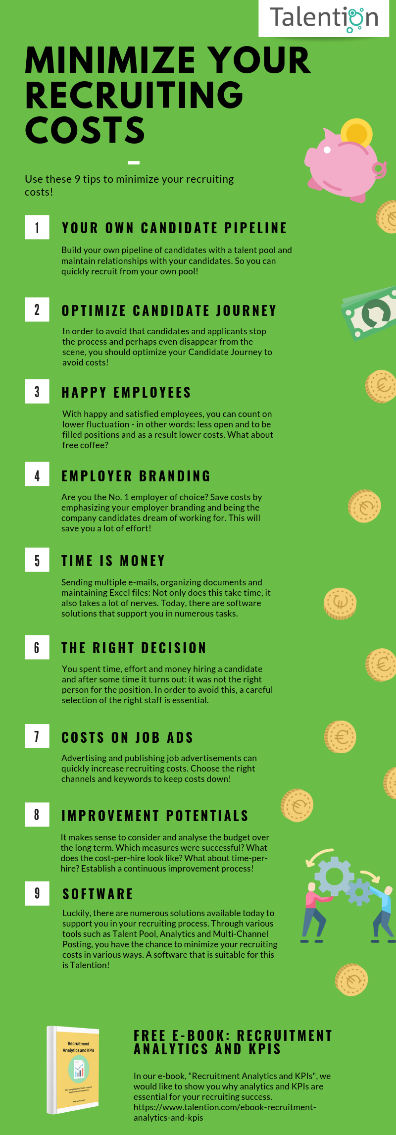 Use these 9 Tips to Minimize Your Recruiting Costs! - Infographic