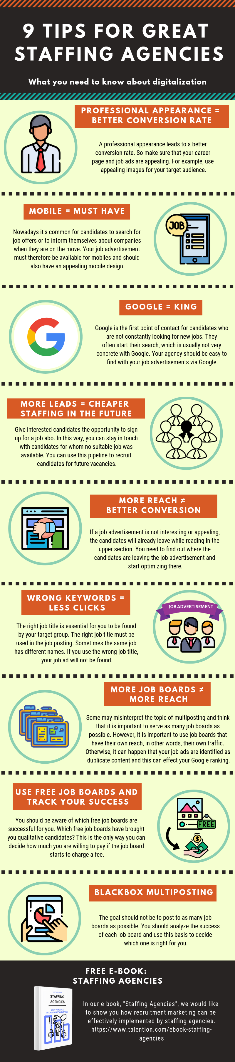 Infographic: 9 Tips for Great Staffing Agencies